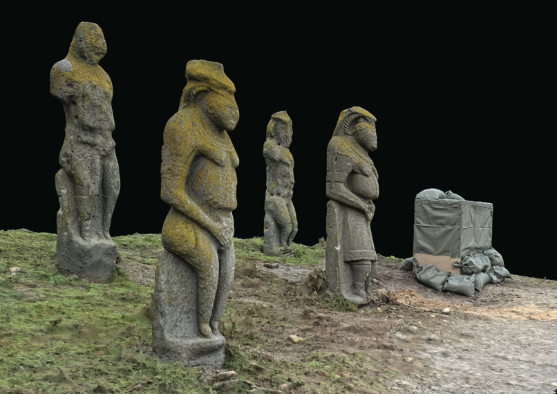 Polovtsian statues, Izyum – Pixelated Realities